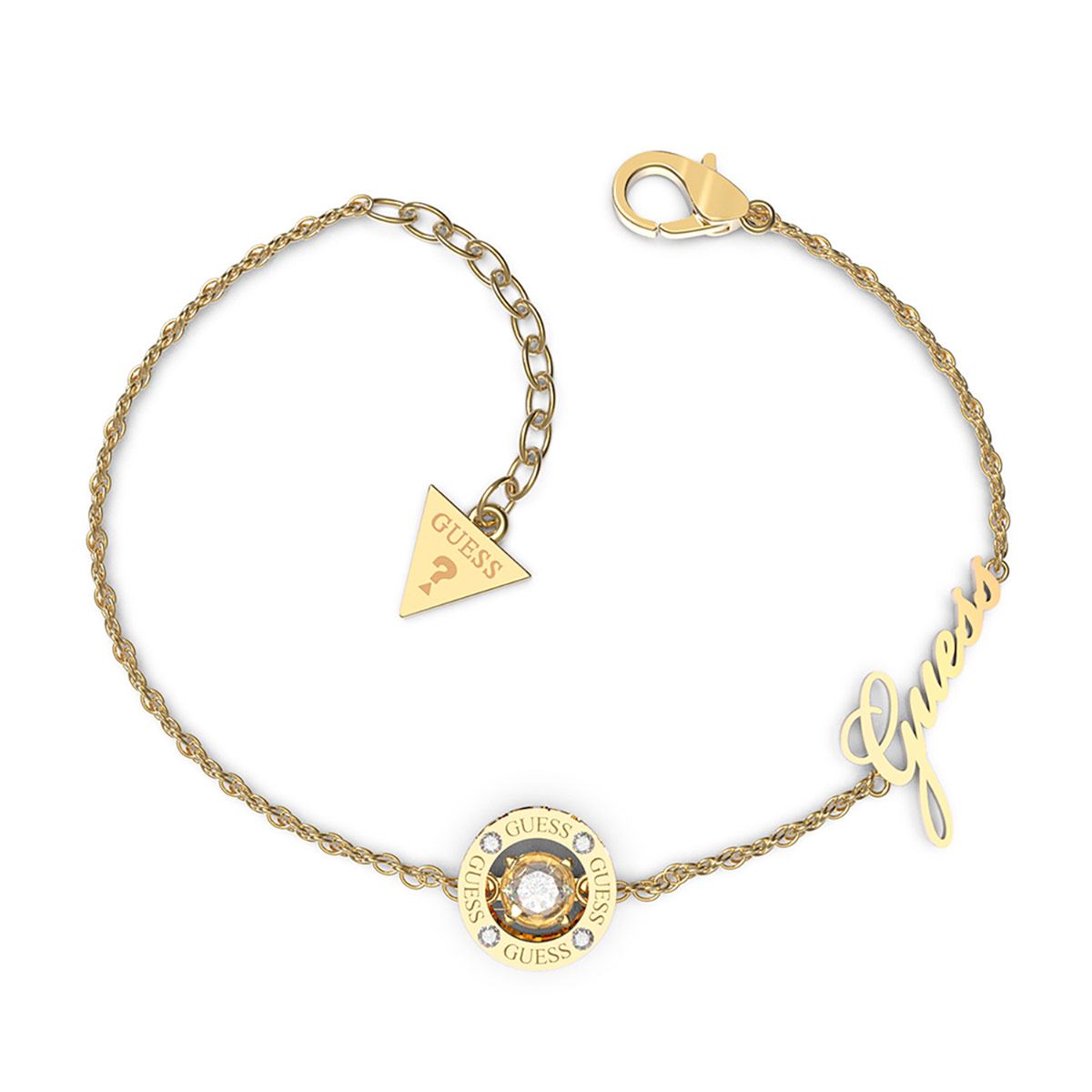 Brazalete Guess Dama Solitaire De Acero Inoxidable En Tono Oro ...