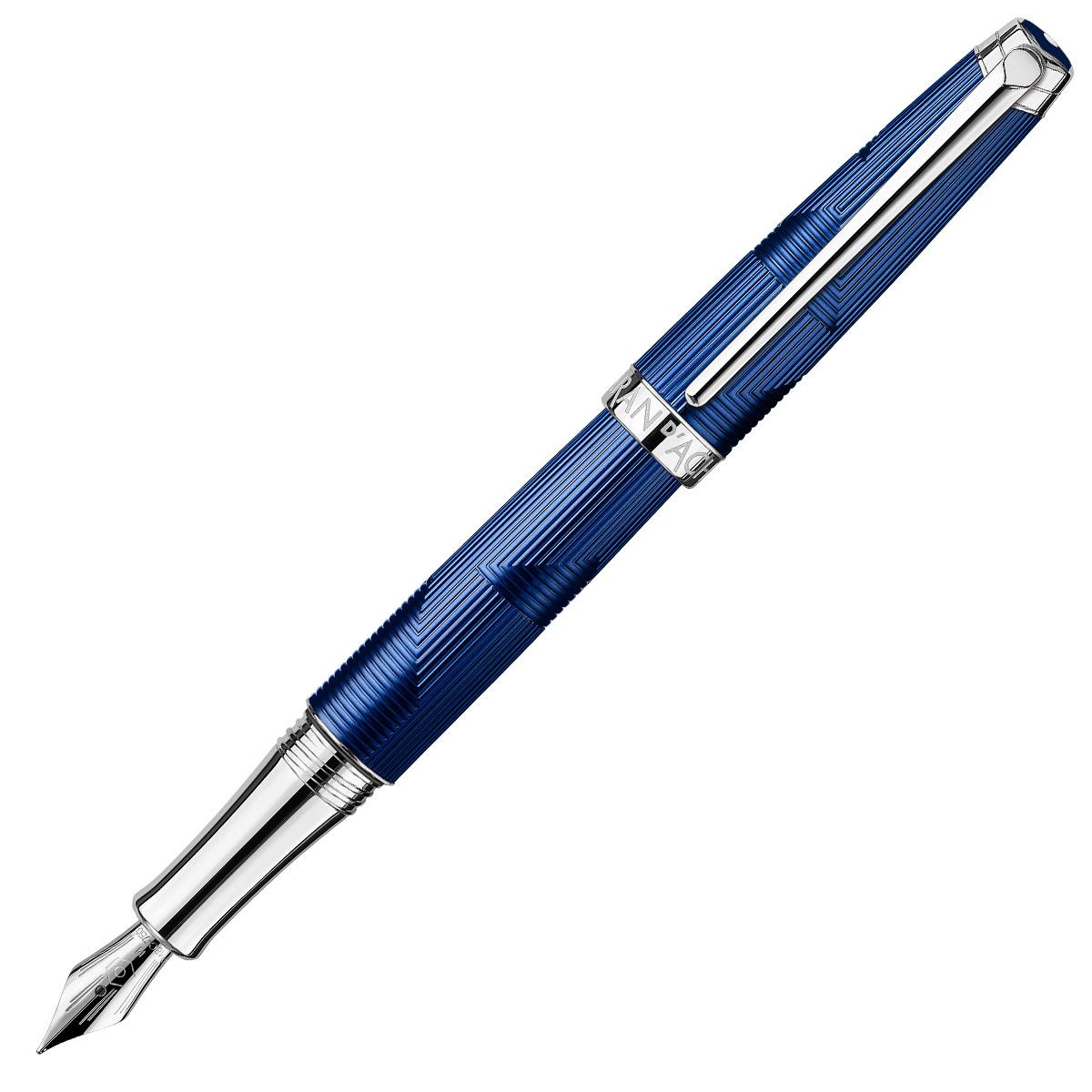 Pluma Fuente Caran D'Ache Leman Azul Marino