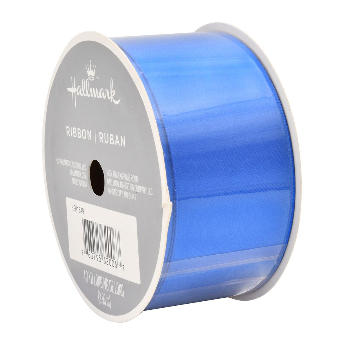 Listón satín azul marino