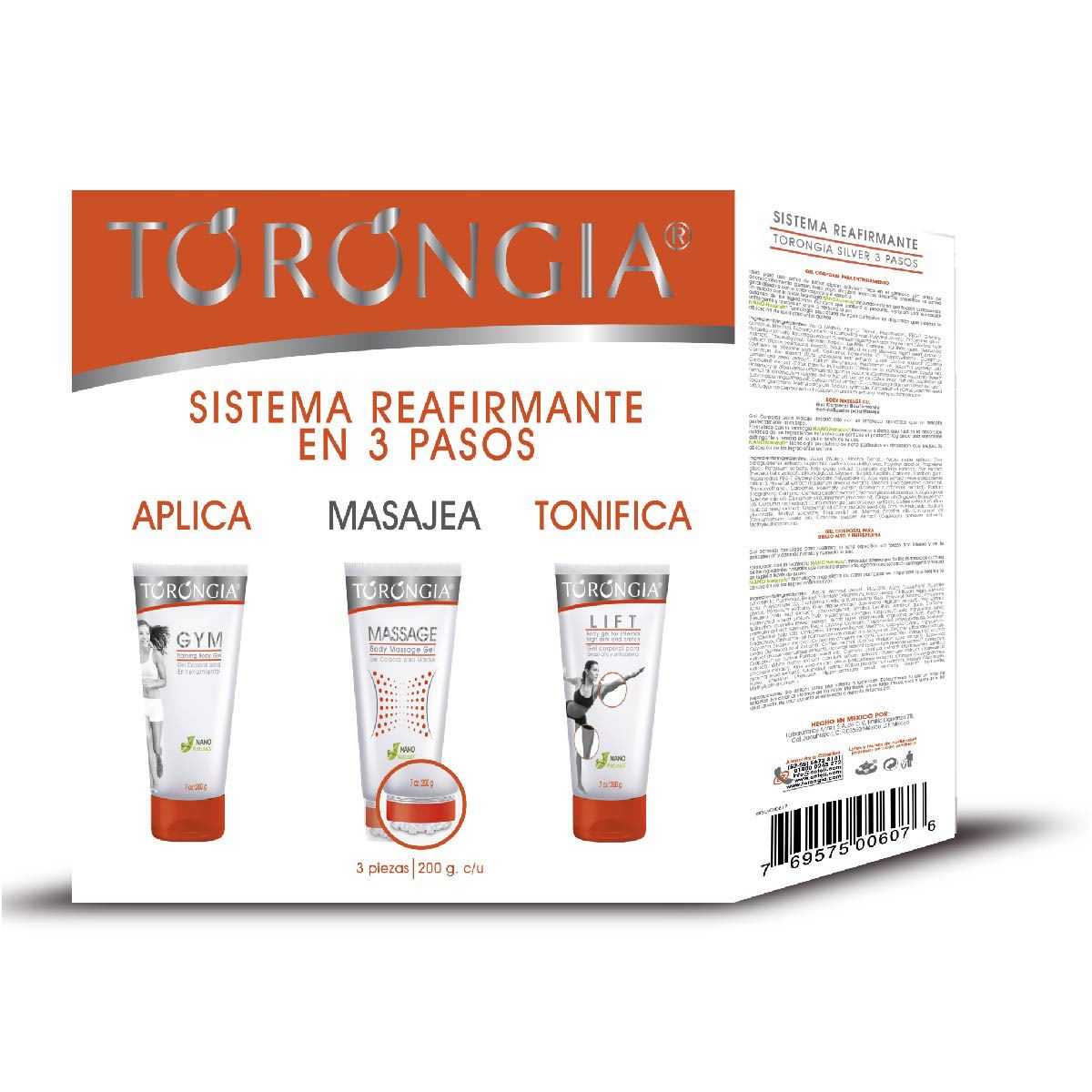 3 Pack Torongia Sistema reafirmante en 3 pasos