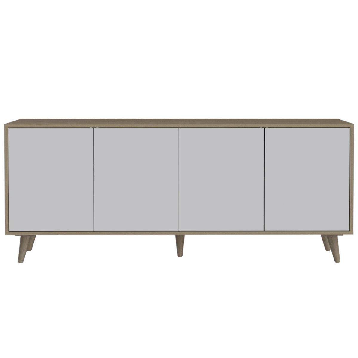 Rack Para Tv Bora Rovere Con Blanco