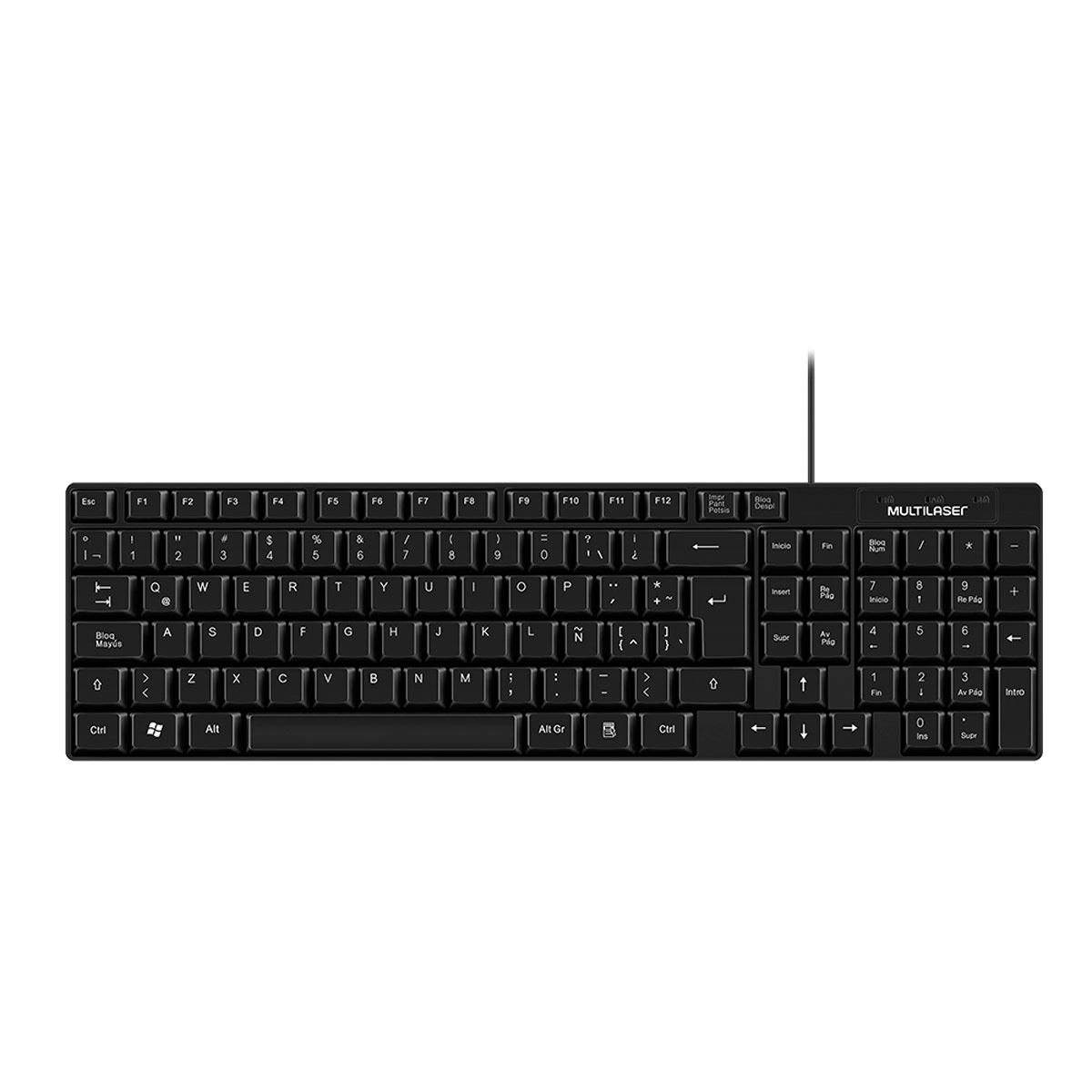 Teclado basico slim negro
