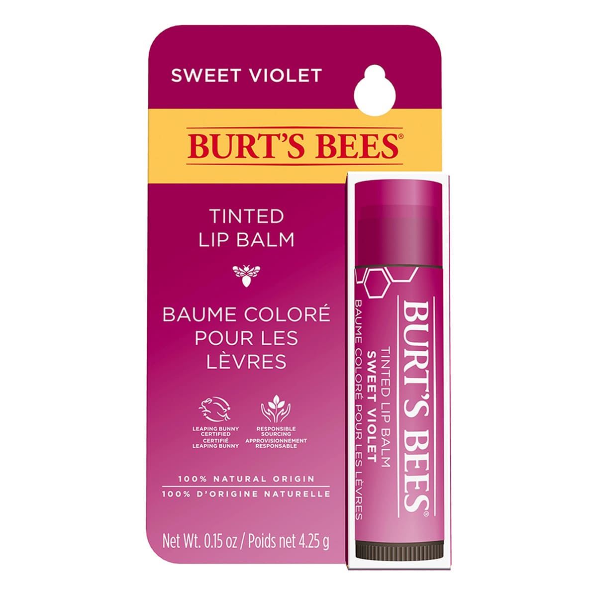 Balsamo labial de Violeta Burt´s Bees 4.25g