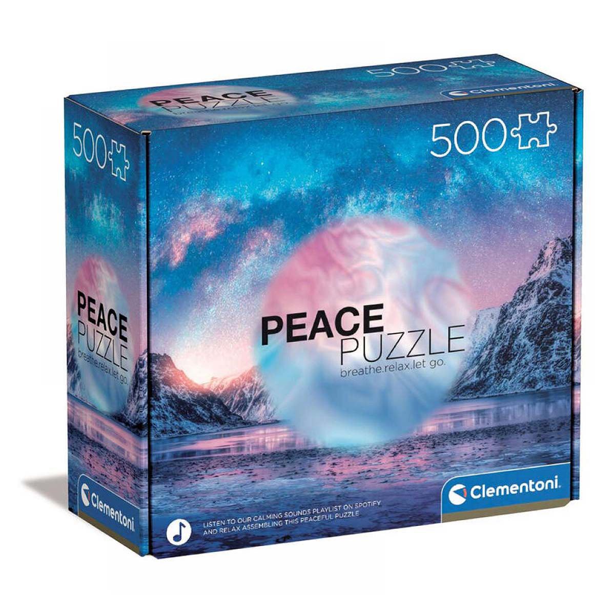 Rompecabezas 500 Paeceful azul claro