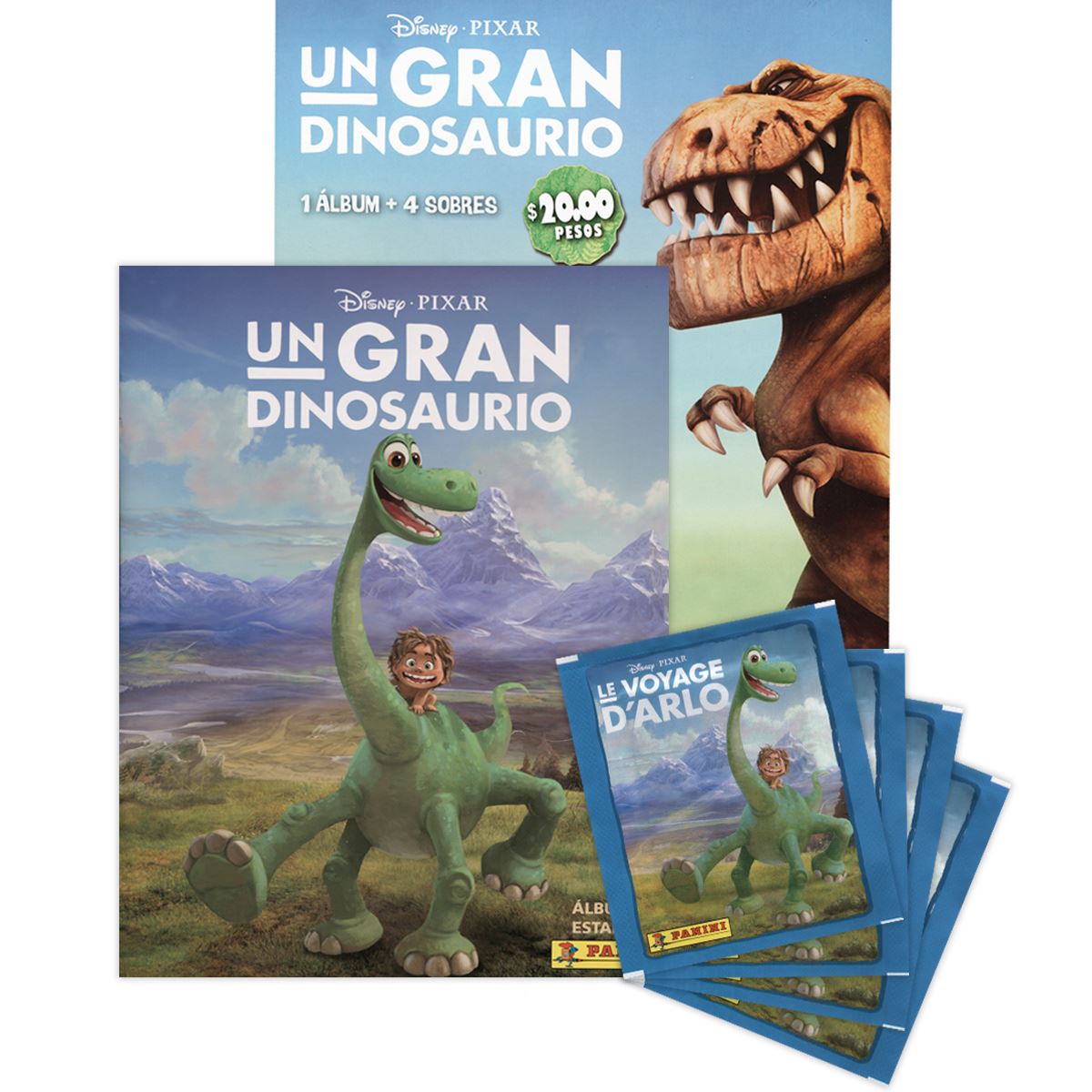 Starpack 1 album + 4 Sobres Un Gran Dinosaurio