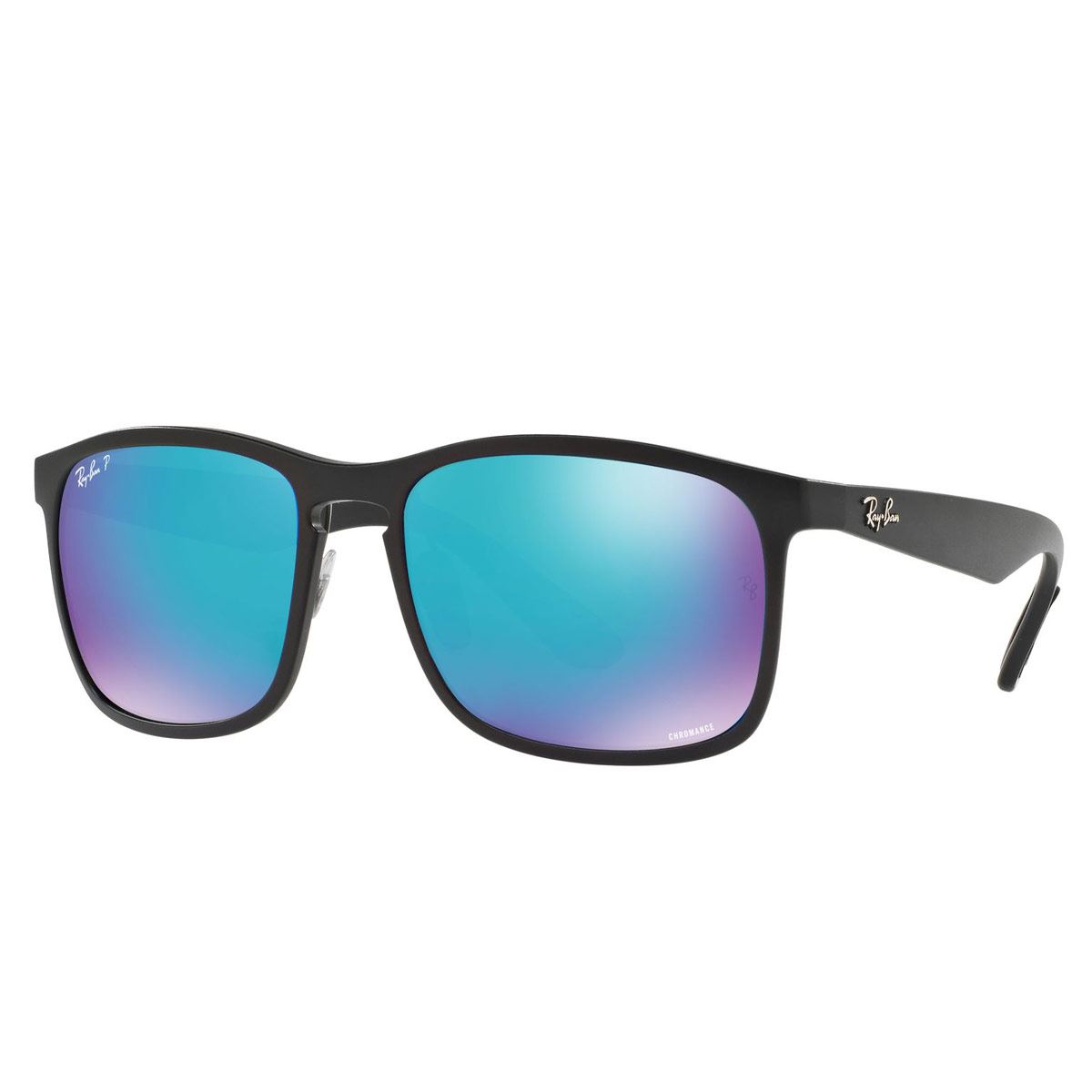Ray-Ban Azul polarizado, armazón negro