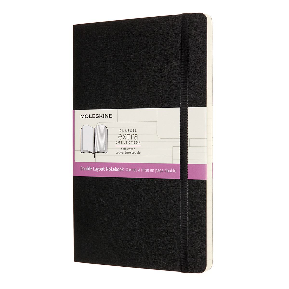 Libreta doble grande negra