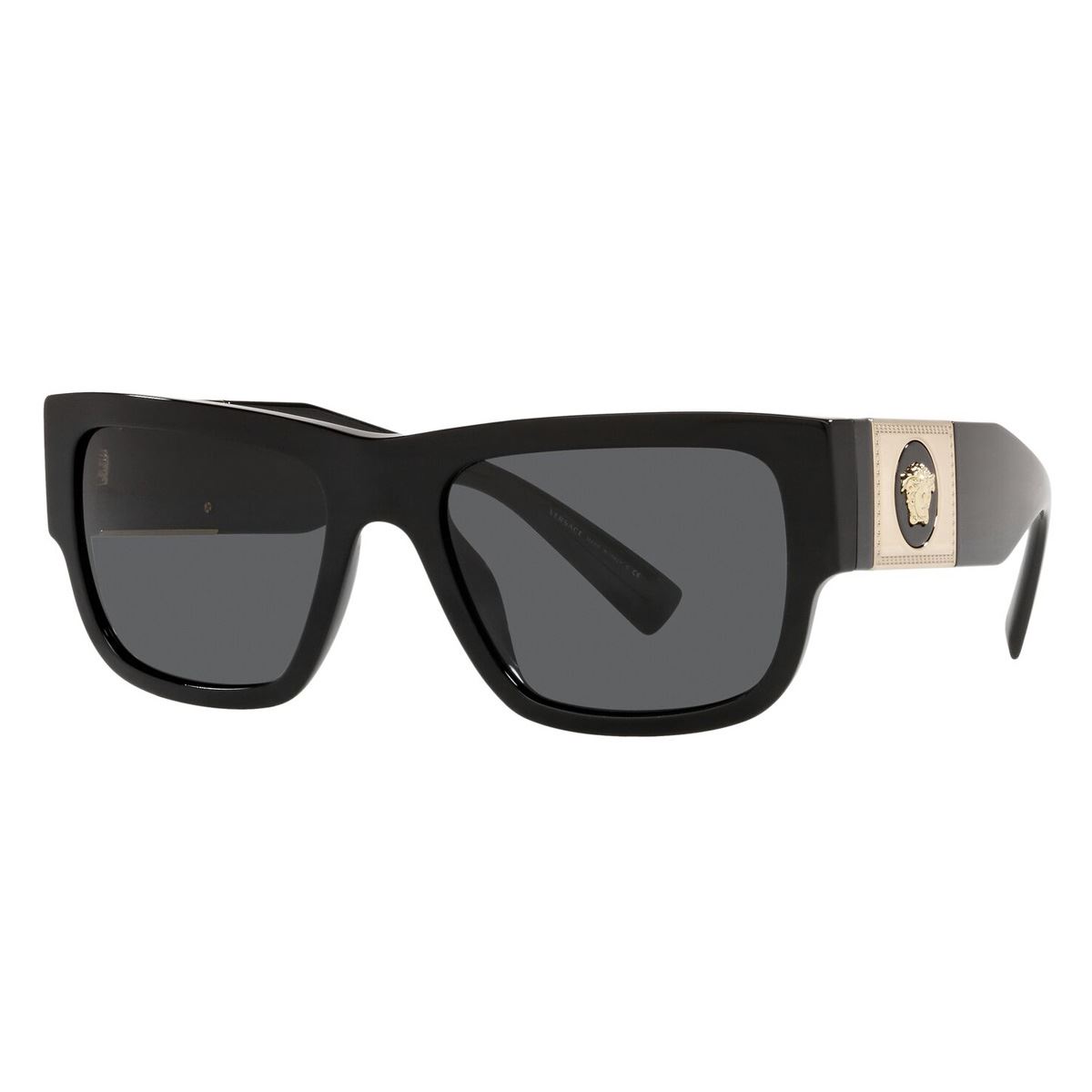 Lente Solar Versace Gris Acetato Negro