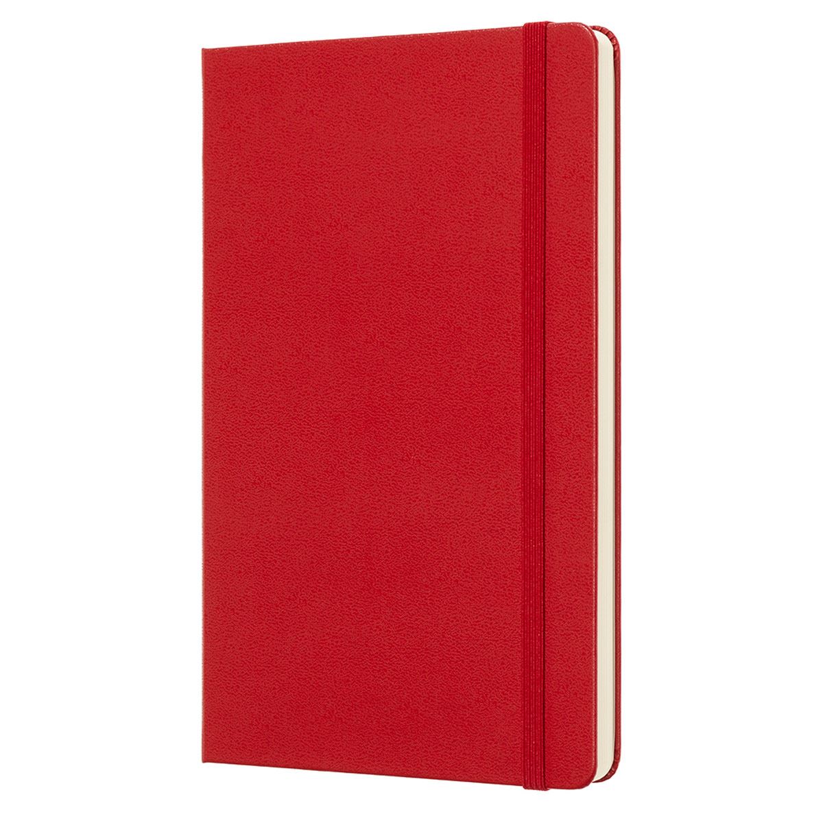 Libreta clásica grande roja Moleski, hoja punteada pasta dura