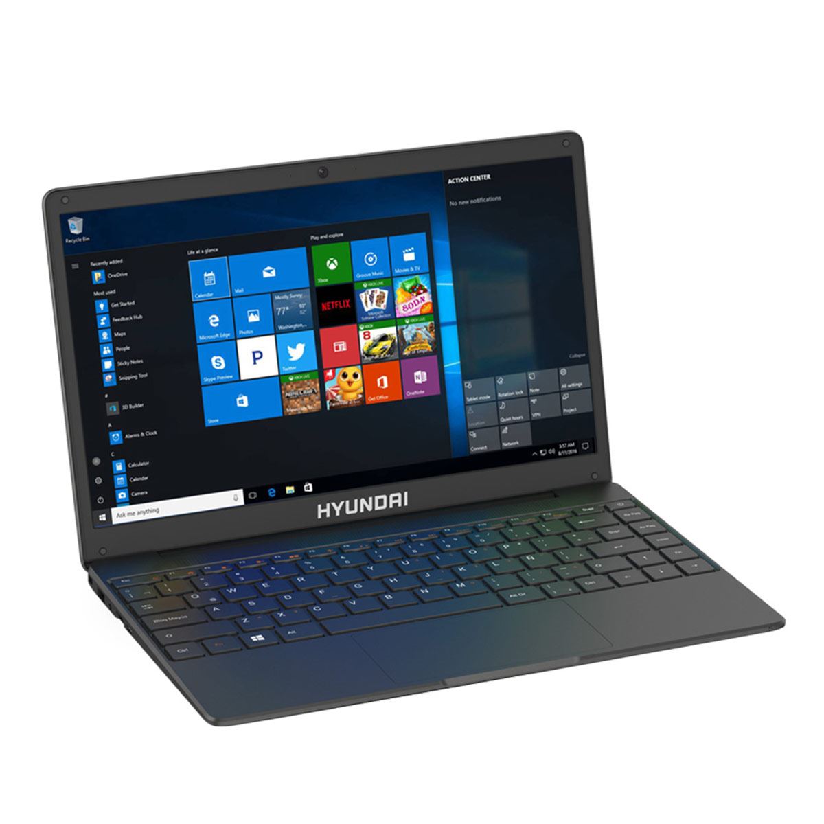 Laptop hyundai hybook plus 14 Intel i5 5ta 8 GB RAM 256 SSD color gris