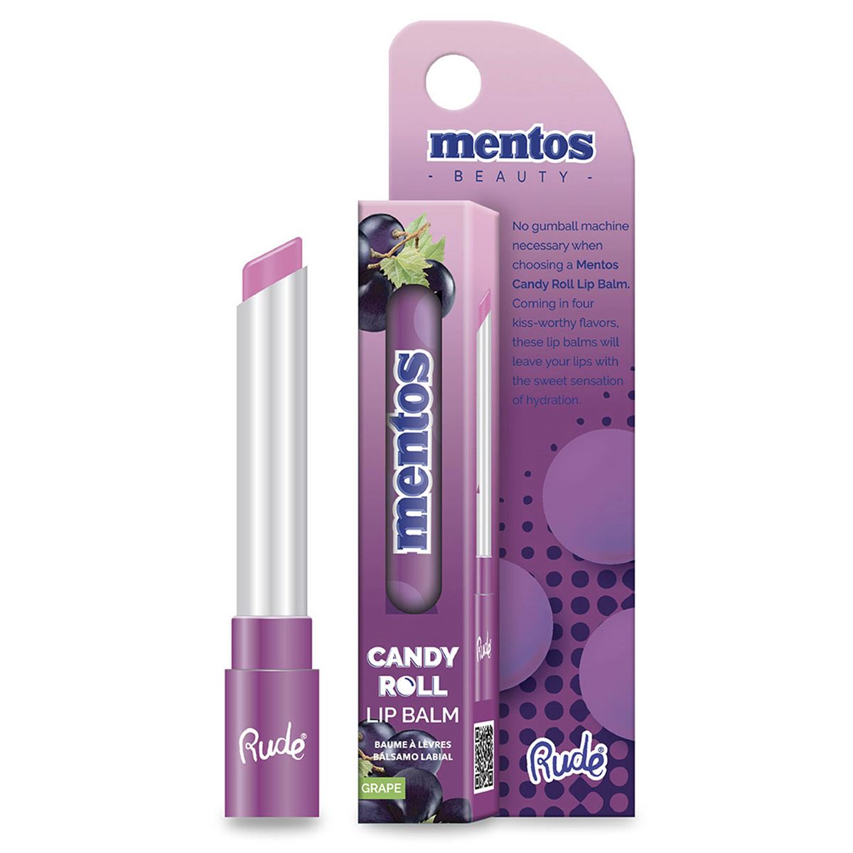 Candy Roll Bálsamo Labial Grape Mentos