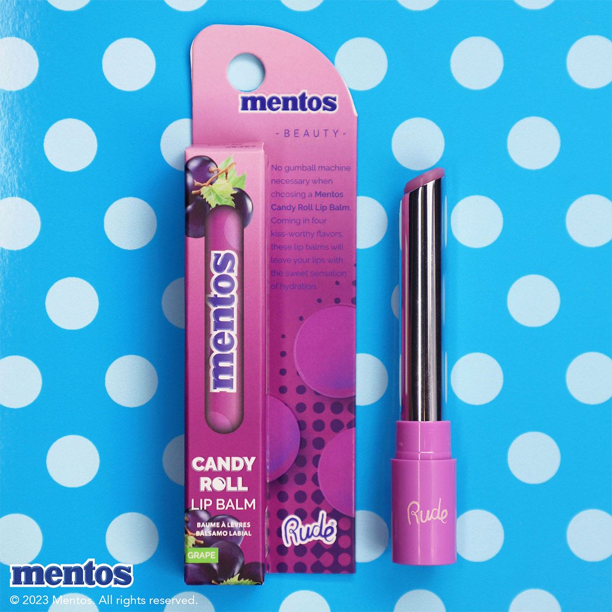 Candy Roll Bálsamo Labial Grape Mentos