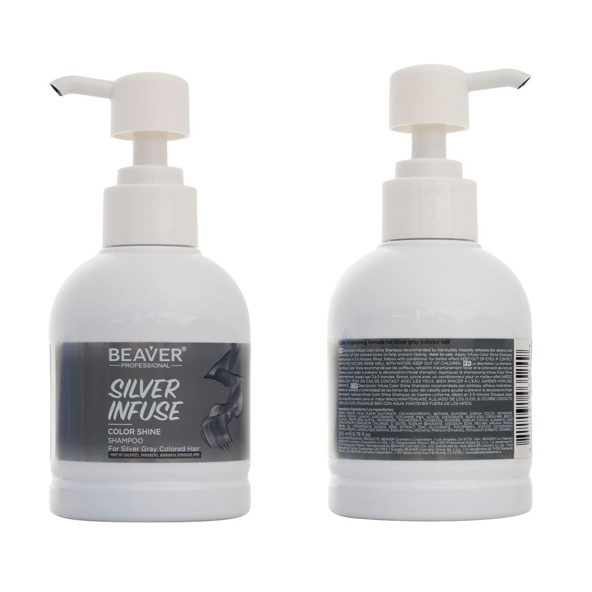 Shampo con brillo de color silver infuse 200ml