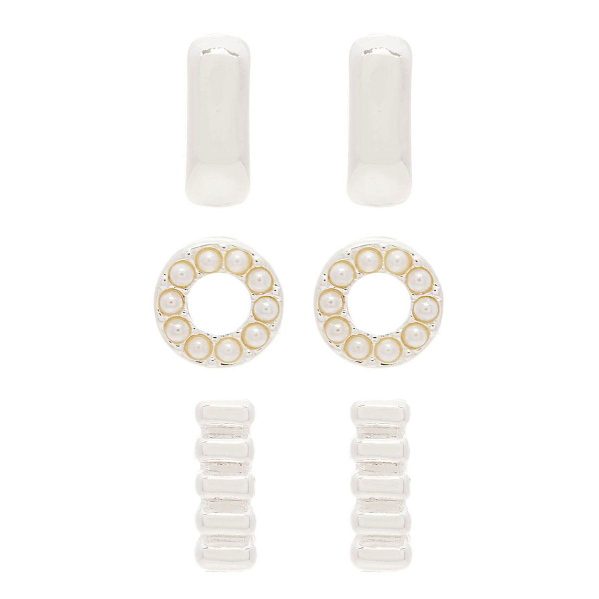 Aretes Napier Color Plateado