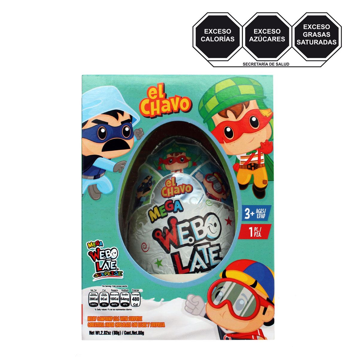 Cobertura Sabor Chocolate Mega Webo Late El Chavo