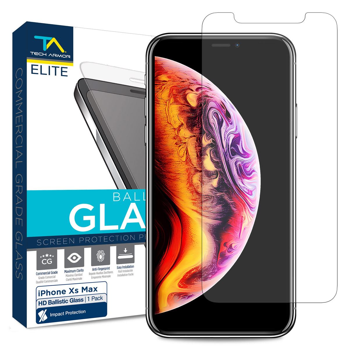 Protector de Pantalla para iPhone XS Max Tech Armor