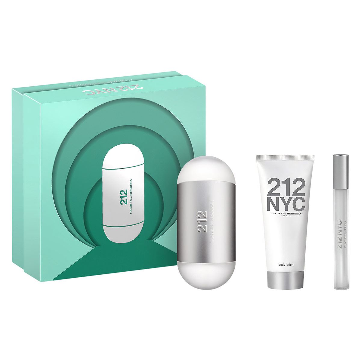 Carolina Herrera 212 NYC Set Para Dama Perfume EDT 100ML + Body Lotion ...