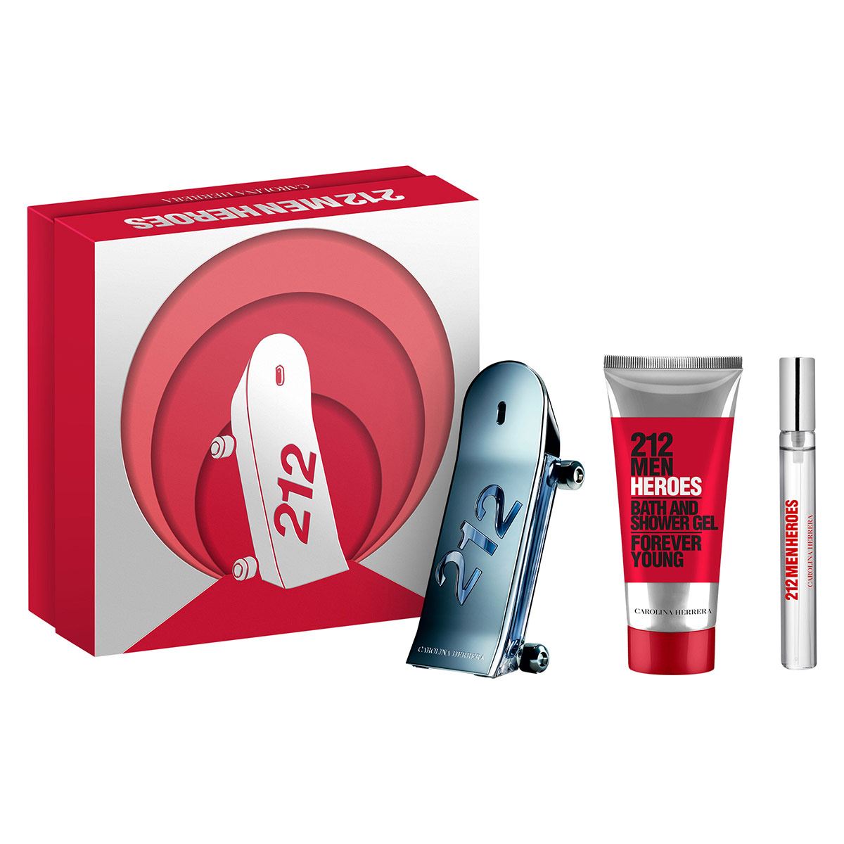 Carolina Herrera 212 Heroes Set Para Caballero Perfume EDT 90ML + Body ...