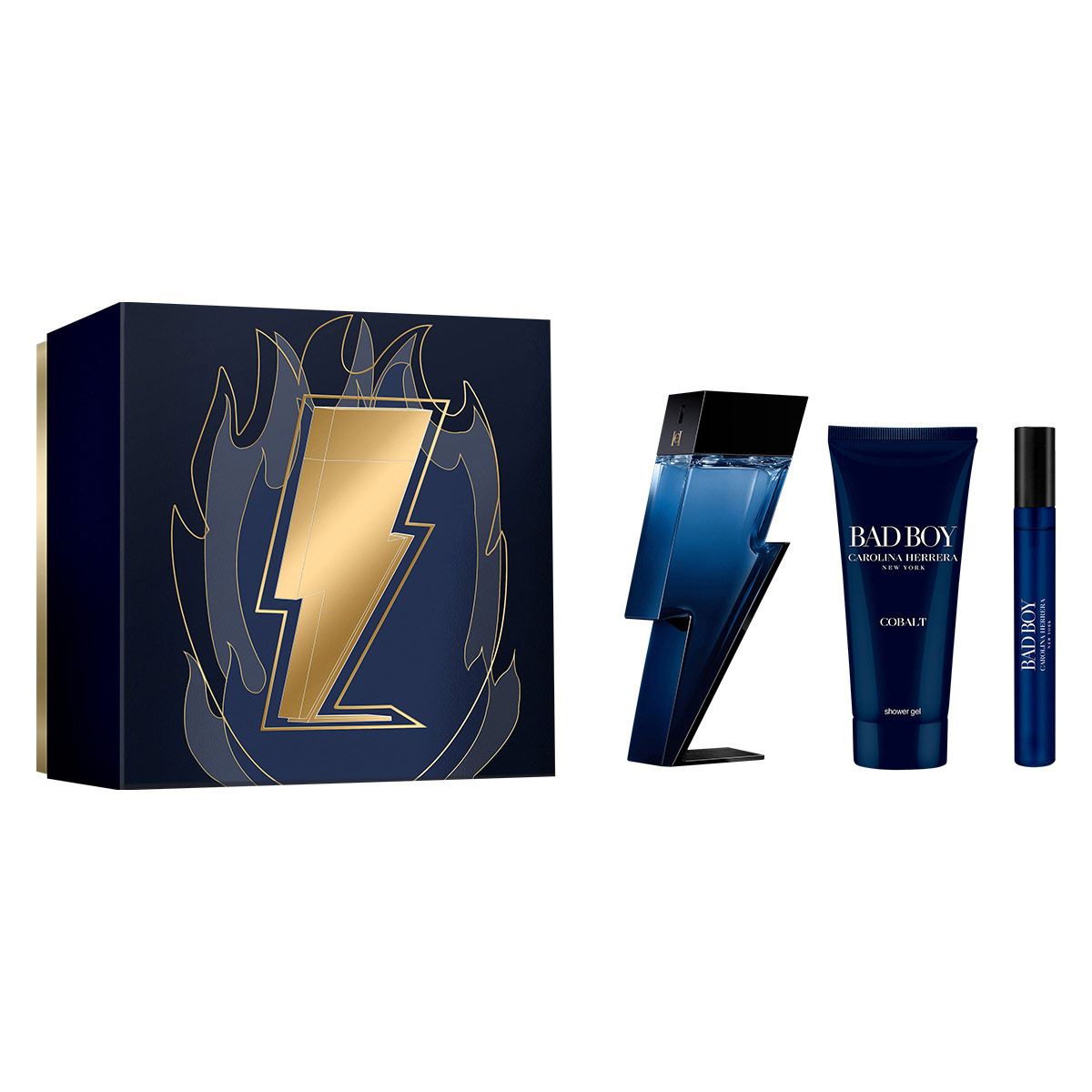 Carolina Herrera Bad Boy Cobalt Set Para Caballero Perfume EDP 100ML ...