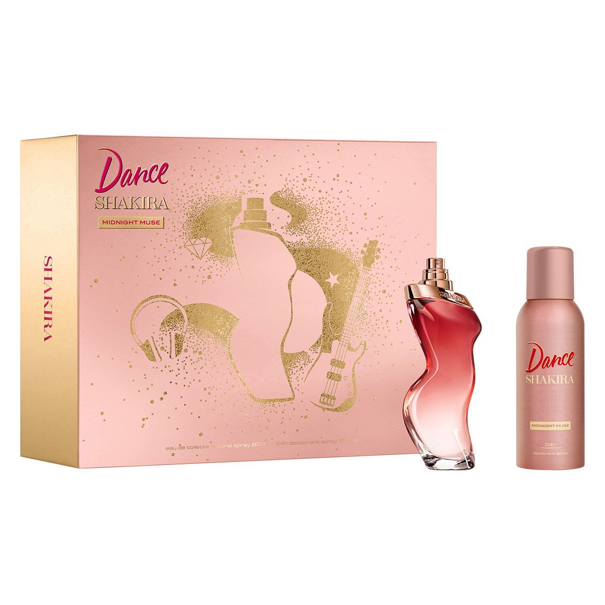 Shakira Midnight Muse Set Para Dama Perfume EDT 80ml + Desodorante 150ml