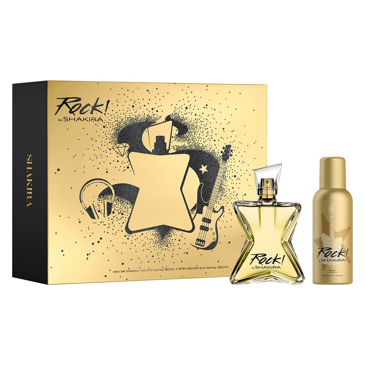Set para Mujer Shakira Rock Perfume EDT 80ml + Desodorante 150ml