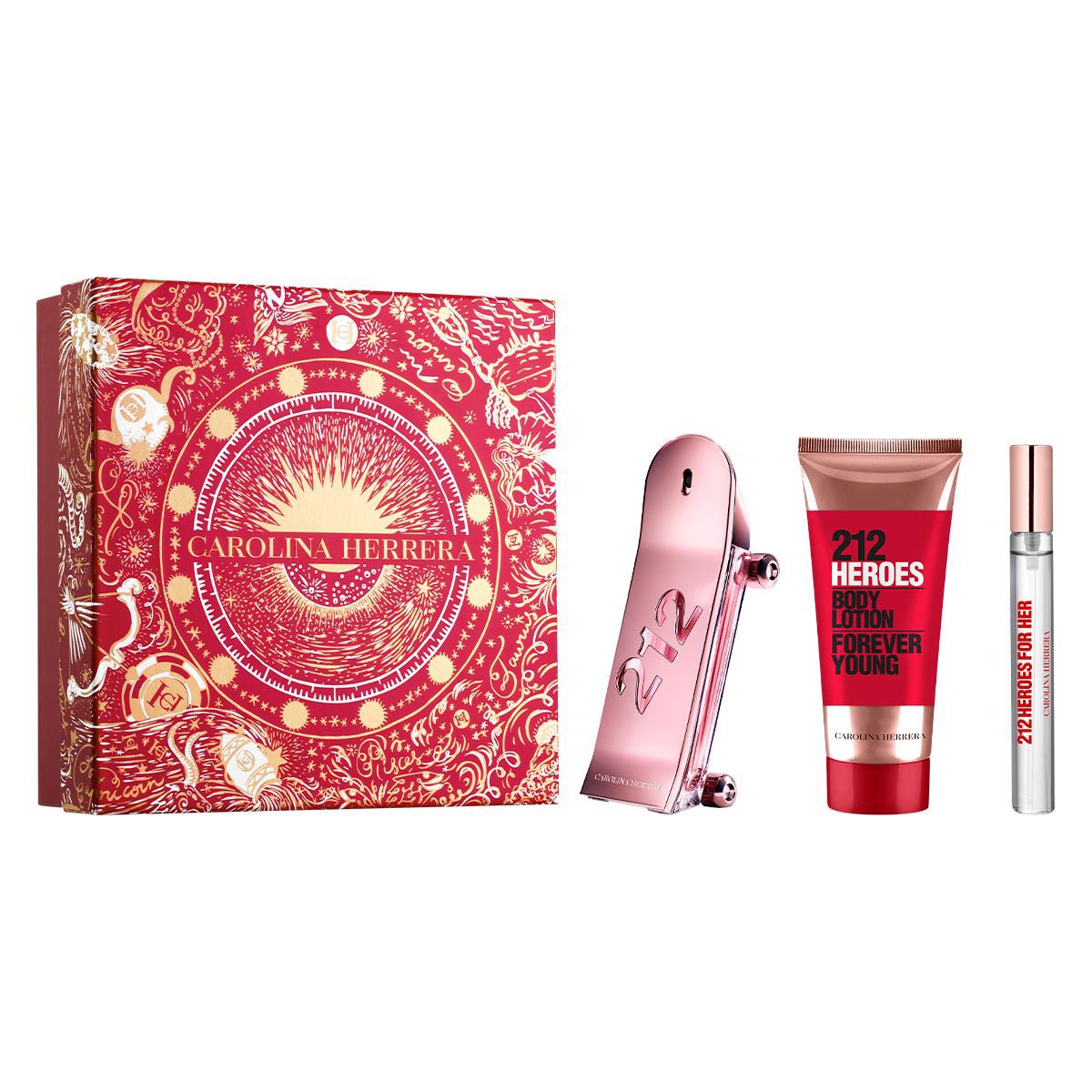 Set para Mujer Carolina Herrera 212 Heroes for Her EDP 80ml + Body ...