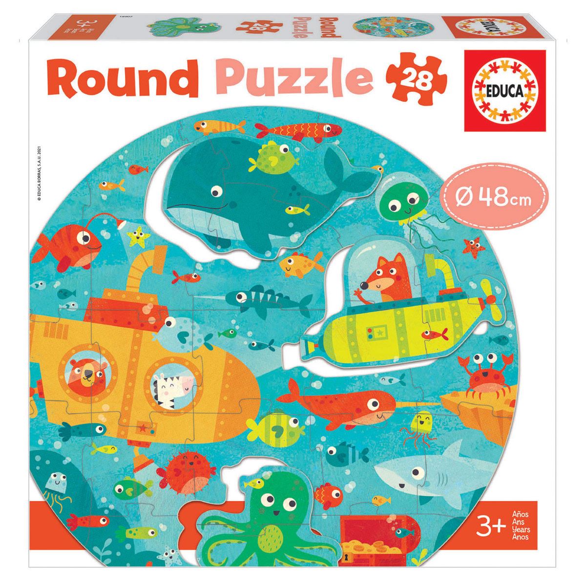 Round Puzzle Under The Sea