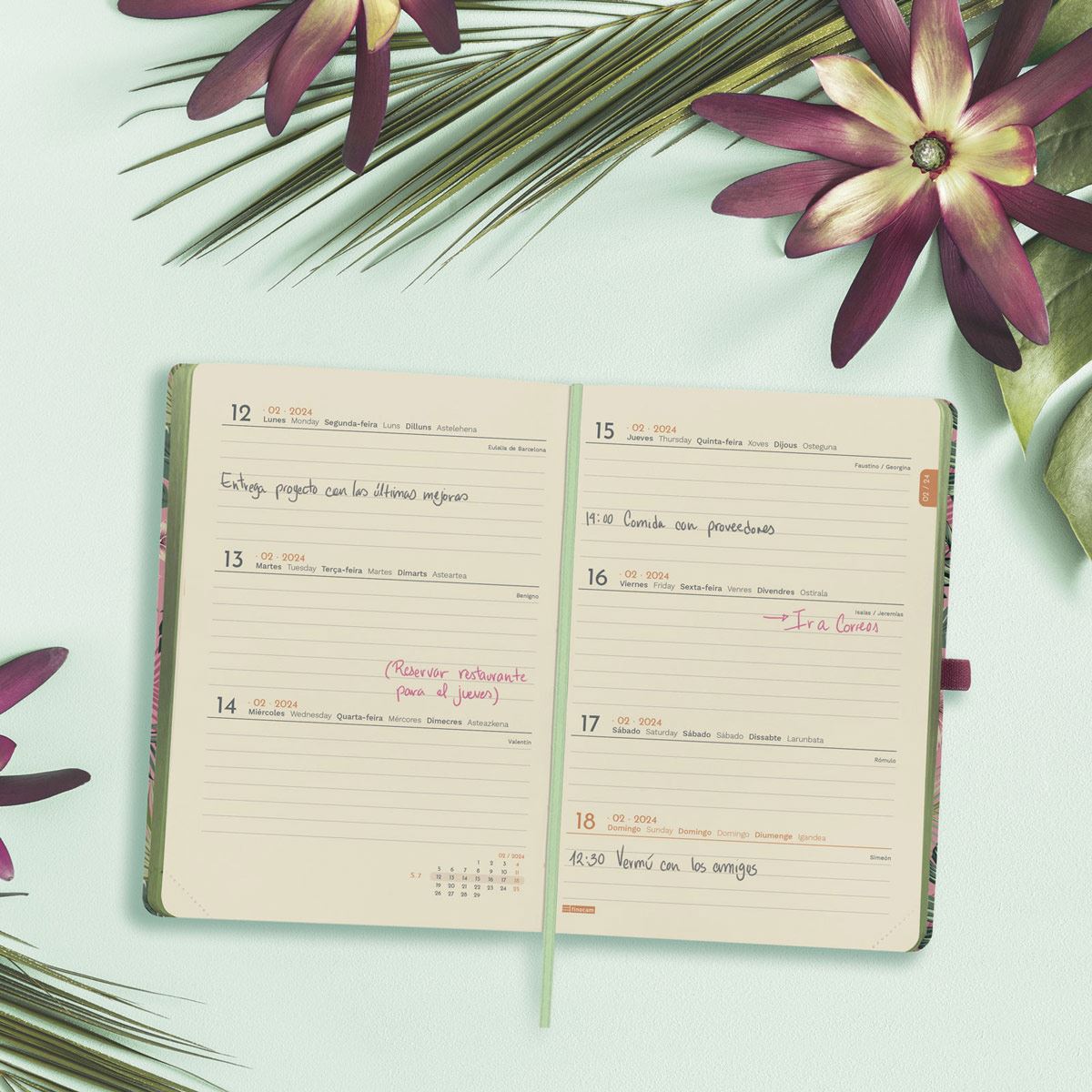 Agenda Design M4 Semana Vista Horizontal 2024 Ahora