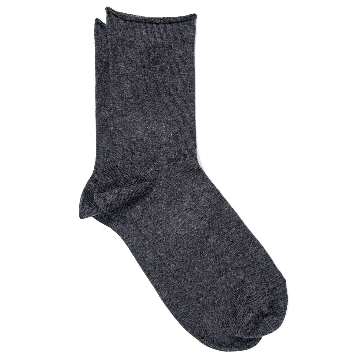 Calcetines cortos mujer algodón con puño roulé