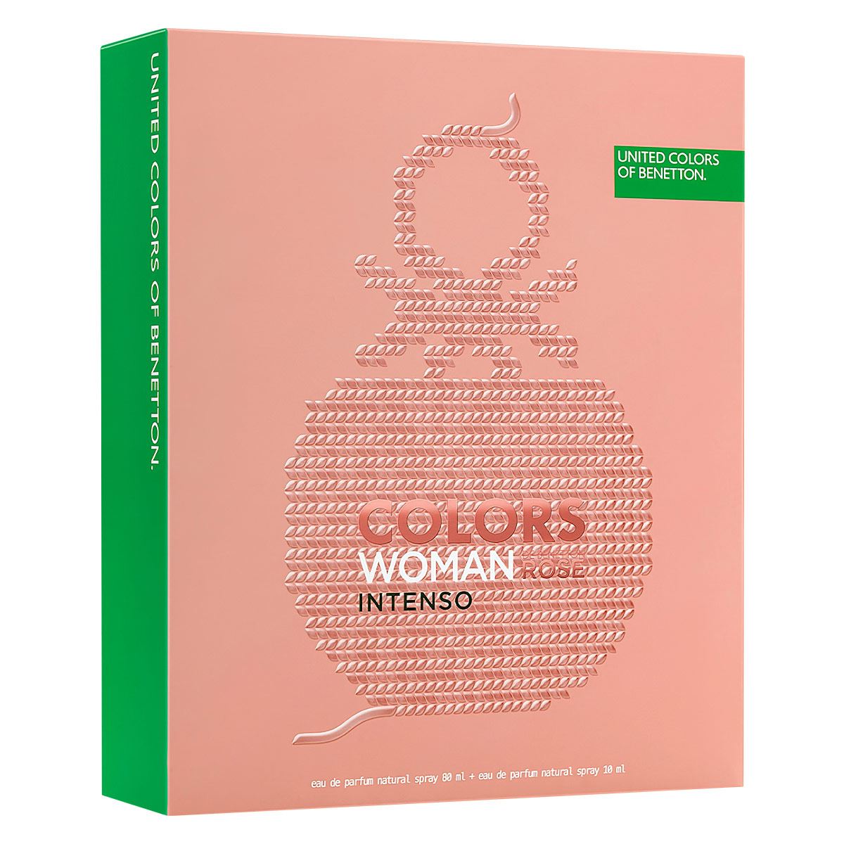 Benetton Colors Woman Rose Intenso Set para Dama Fragancia EDP 80ml ...