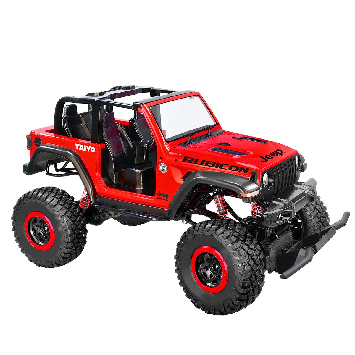 Vehículo control remoto Jeep Wrangler Rubicon 4WD Rojo