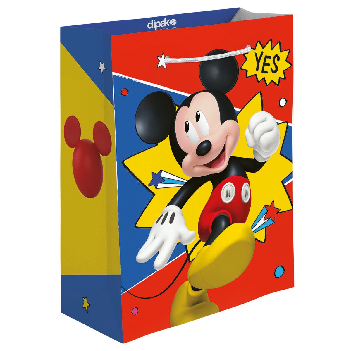 Bolsa de regalo mickey colorido tamaño grande
