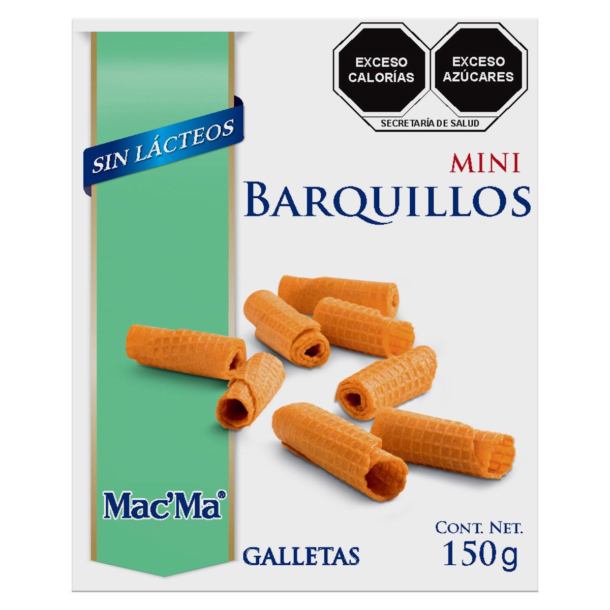 GALLETA MINI BARQUILLOS SIN LÁCTEOS