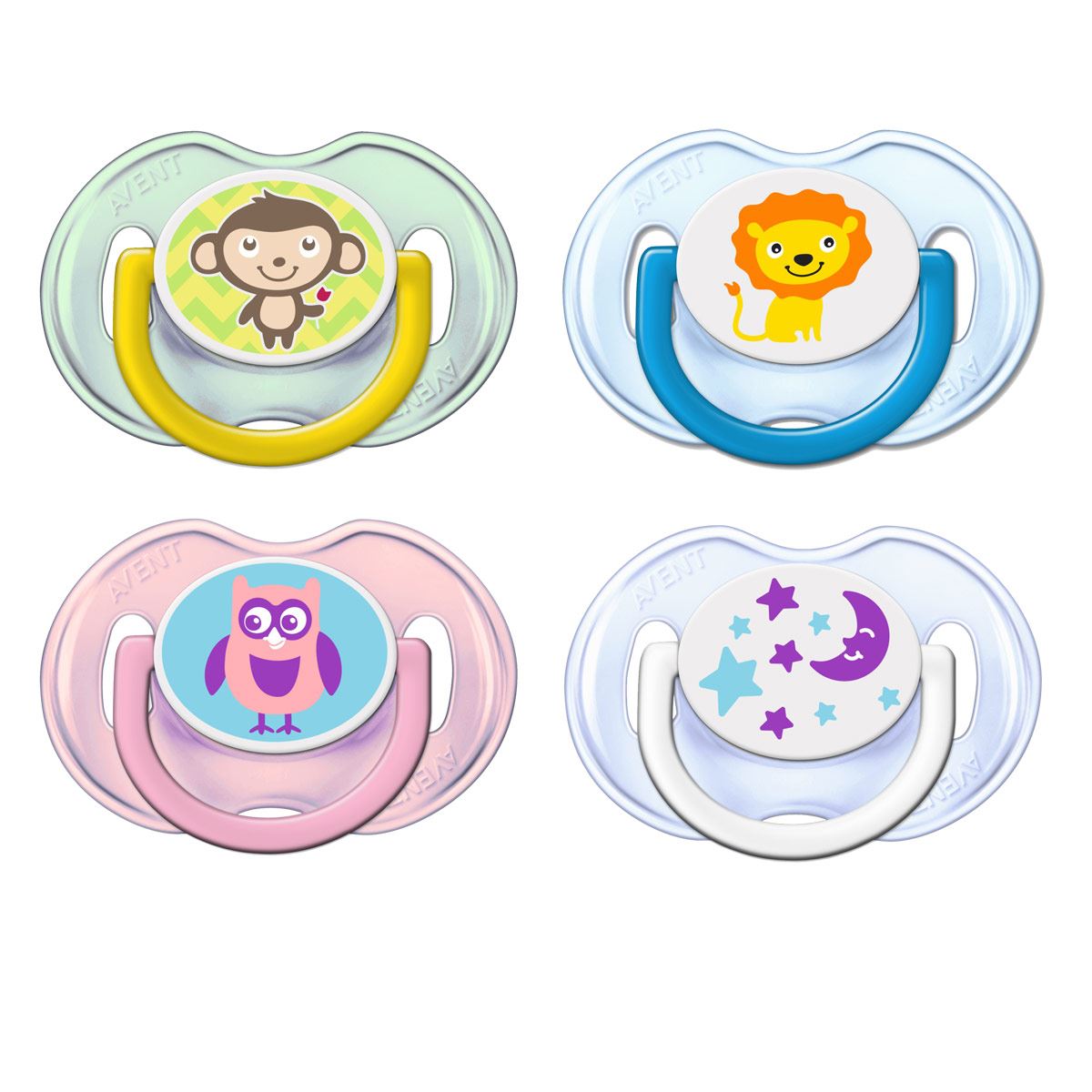 Pack Chupón Decorado de 0-6 Meses