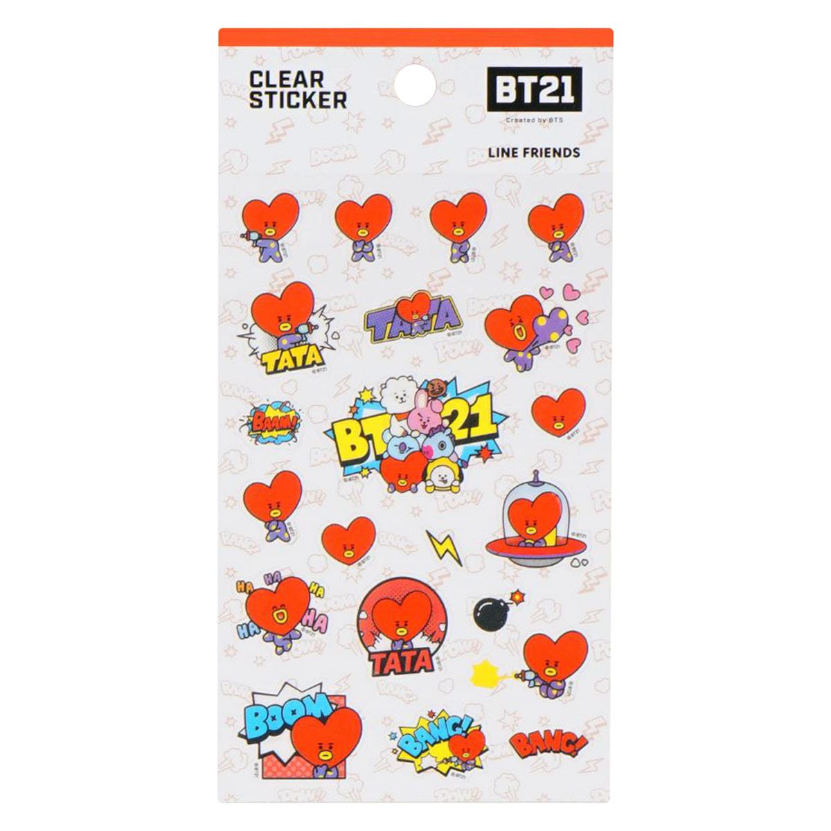 Sticker Transparente Personaje Tata Línea BT21