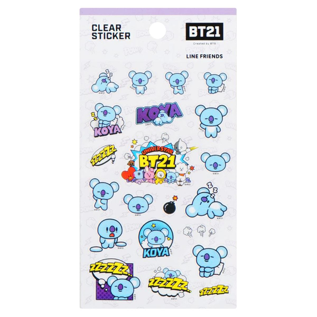 Sticker Transparente Personaje Koya Línea BT21