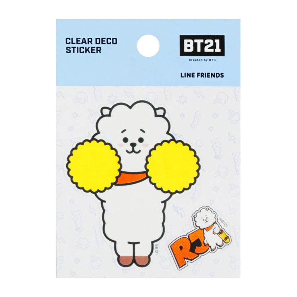 Sticker Transparente Personaje RJ Línea BT21