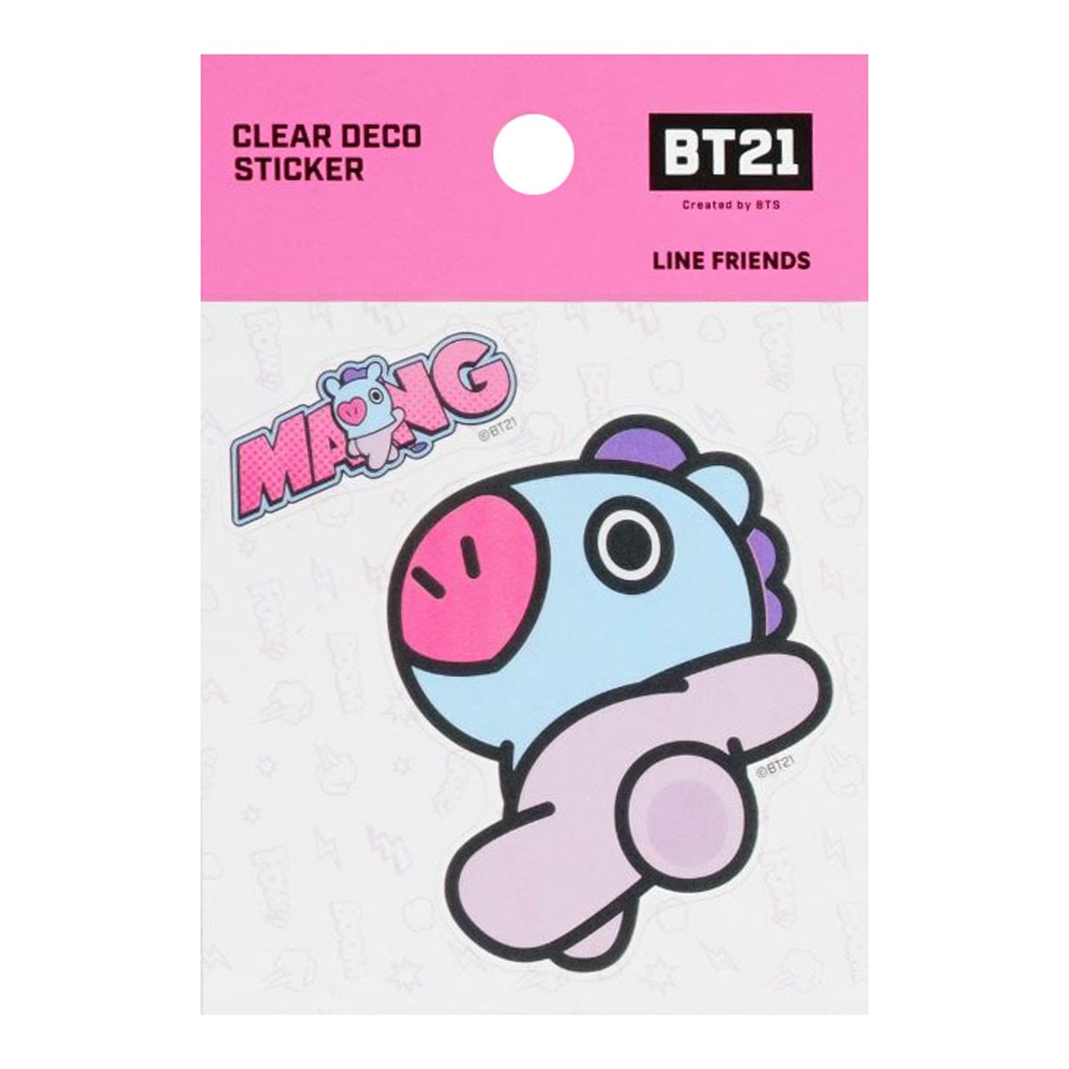 Sticker Transparente Personaje Mang Línea BT21