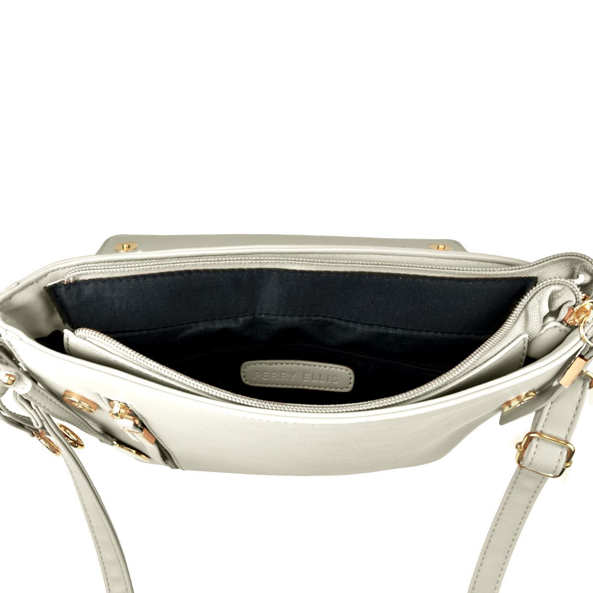 Bolsa estilo Crossbody color Blanco marca Perry Ellis modelo A07461