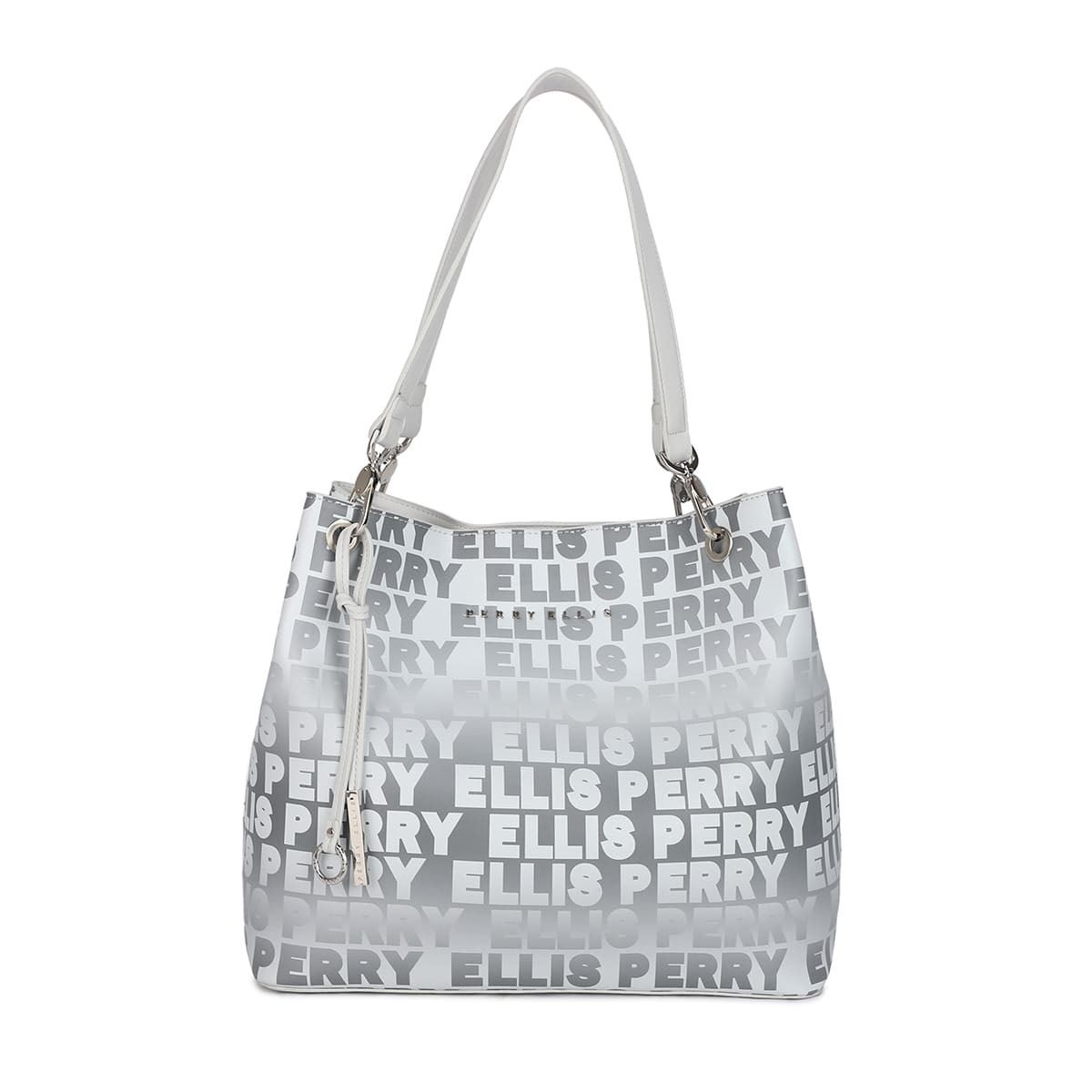 Bolsa estilo Tote marca Perry Ellis color gris modelo A10145