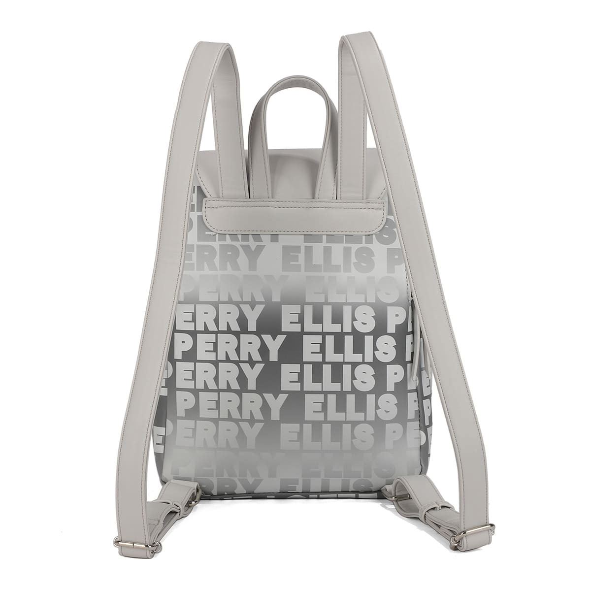 Bolsa estilo Backpack marca Perry Ellis color gris modelo A10148