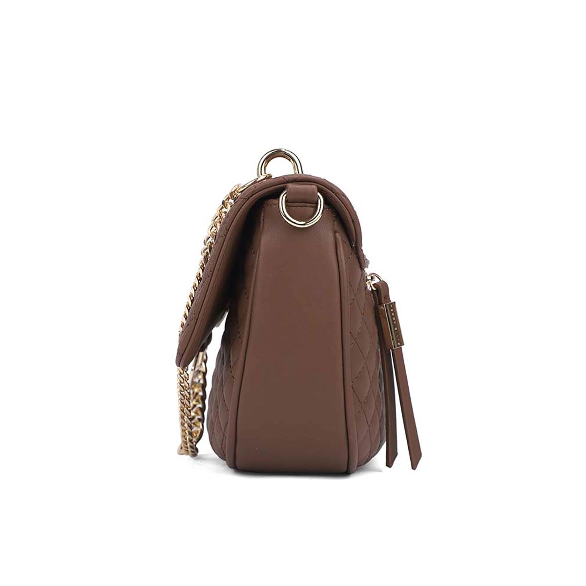 Bolsa estilo crossbody marca Perry Ellis color café modelo A10191