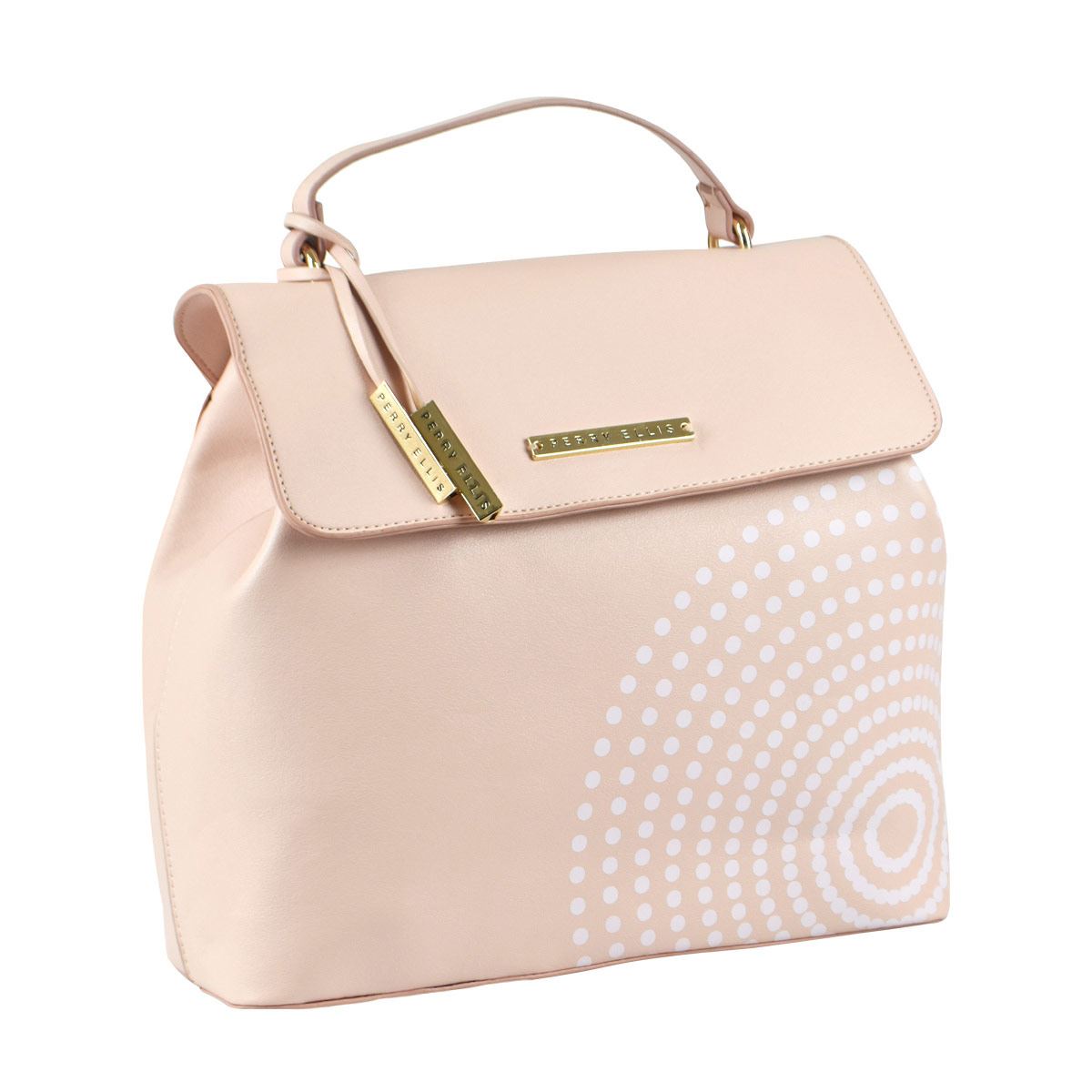 Bolsa estilo Backpack color Rosa marca Perry Ellis modelo A10326