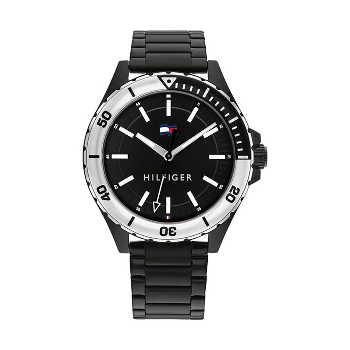 Reloj Tommy para caballero 1792014 acero inoxidable negro