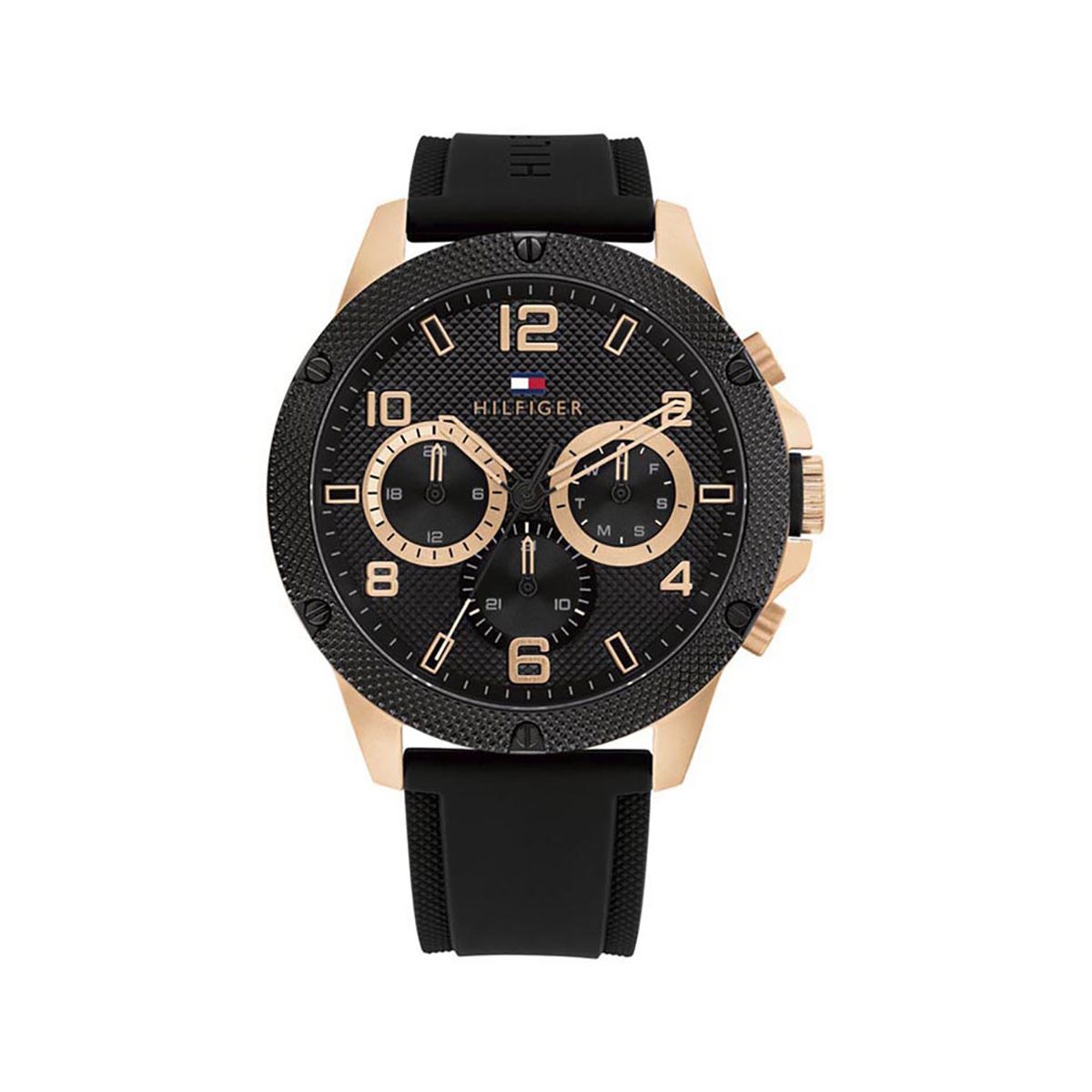 Reloj Tommy para caballero silicón 1792028 negro