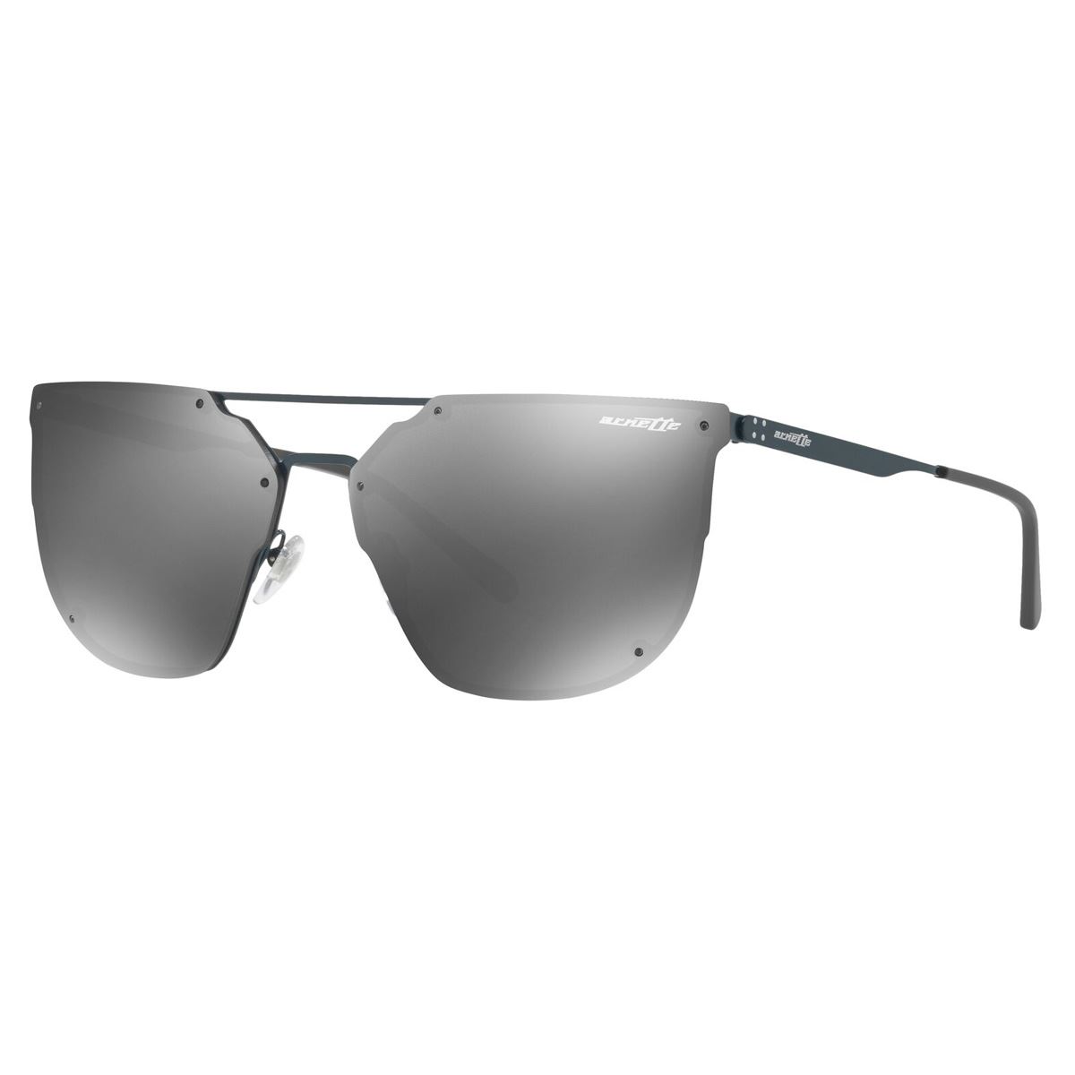Lente Solar Arnette Hundo-P1 Espejeado en Metal Gris