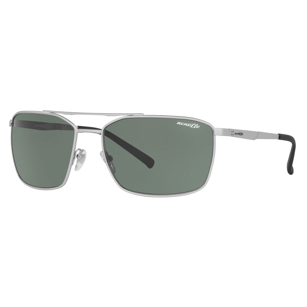 Lente Solar Arnette Armazón de Metal Plata