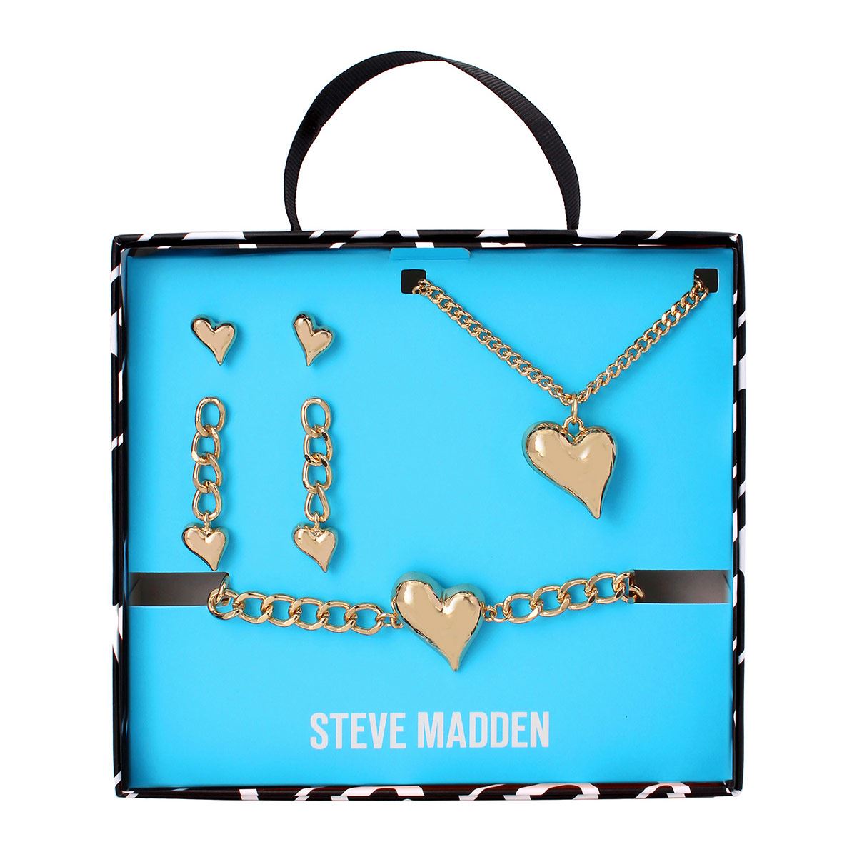 Box set dorado marca Steve Madden detalle corazón