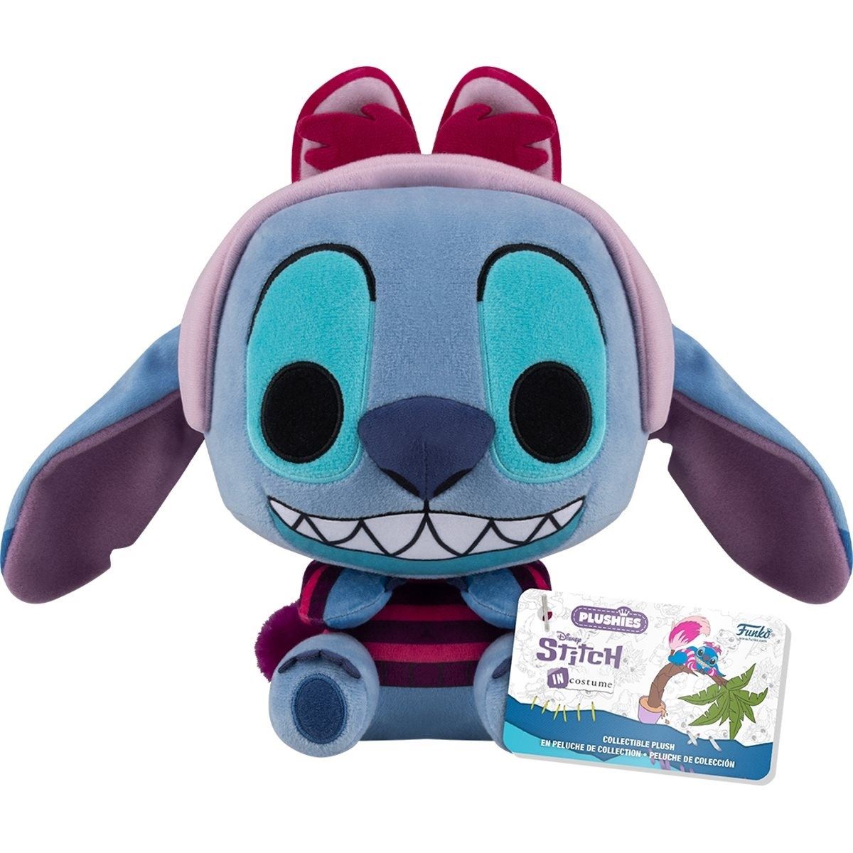 Funko Pop Plush: Disney Stitch In Costume Stitch El Gato Sonriente 7”