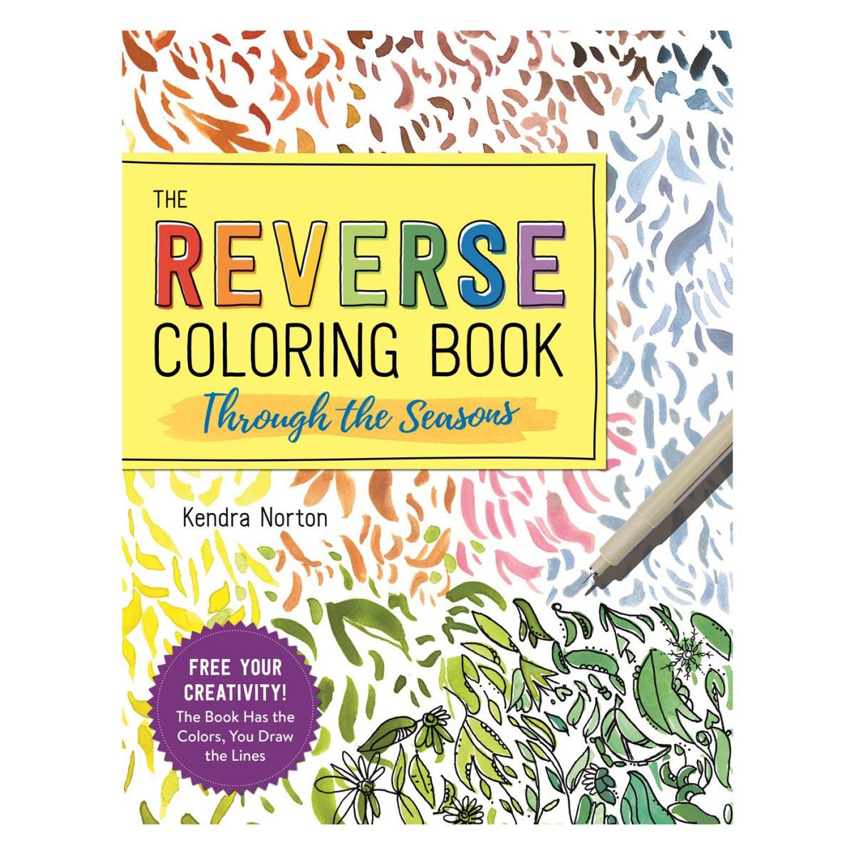 Reverse Coloring Book: Through the seasons